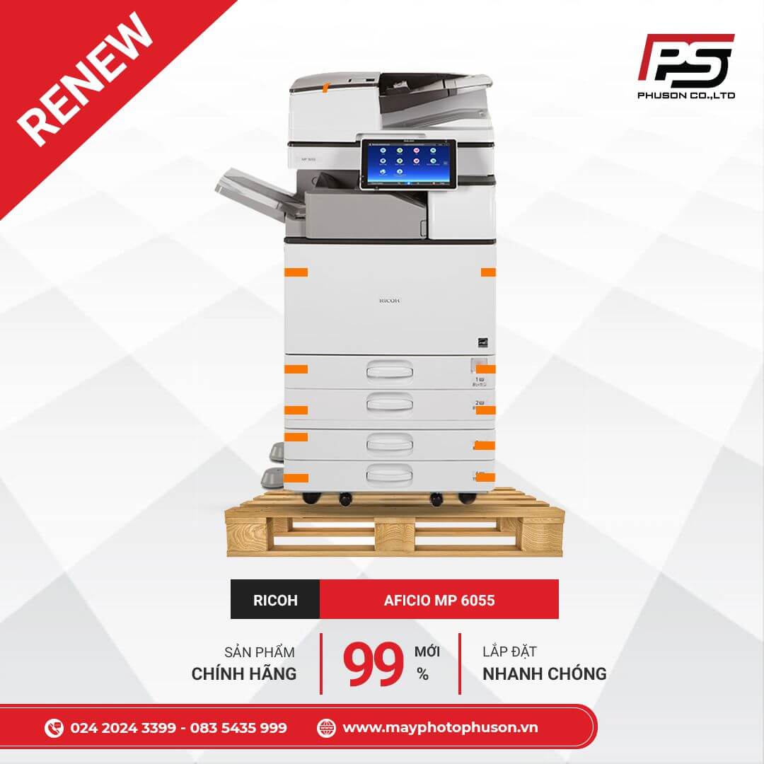 Ricoh MP 6055 Refurbished | Like New 99% | Phu Son Group